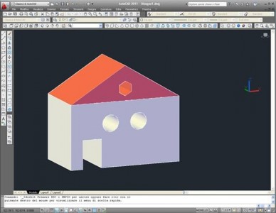 Ottenere un prospetto 2d da un modello 3d con autocad